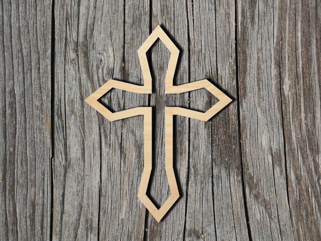 Cross - Laser Cut Unfinished Wood Cutout Shapes - Always Check Sizes ...