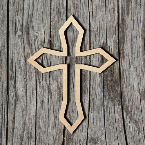 Cross Laser Cut Unfinished Wood Cutout Shapes Always Check - Etsy
