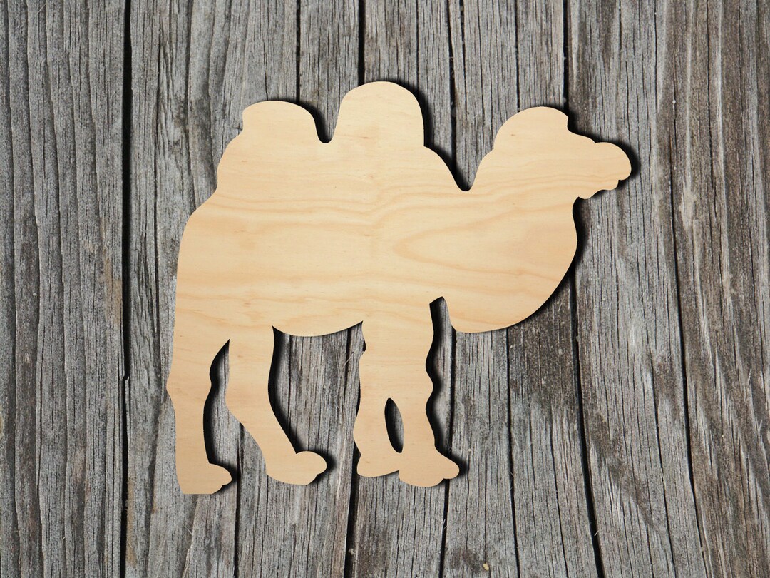 Camel - Wildlife - Laser Cut Unfinished Wood Cutout Shapes - Always ...