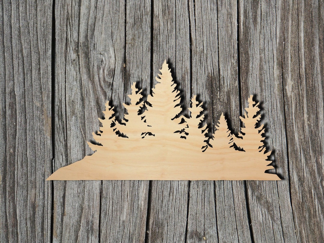 Trees - Laser Cut Unfinished Wood Cutout Shapes - Always Check Sizes ...