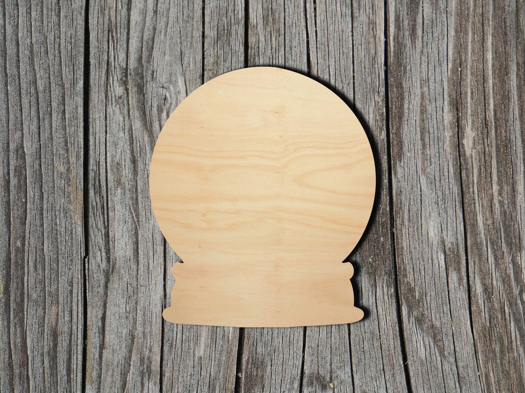 Snow Globe Shape - Laser Cut Unfinished Wood Cutout Shapes - Always ...