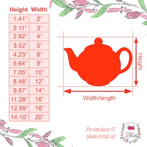 Teapot Shape - Laser Cut Unfinished Wood Cutout Shapes - Always Check ...