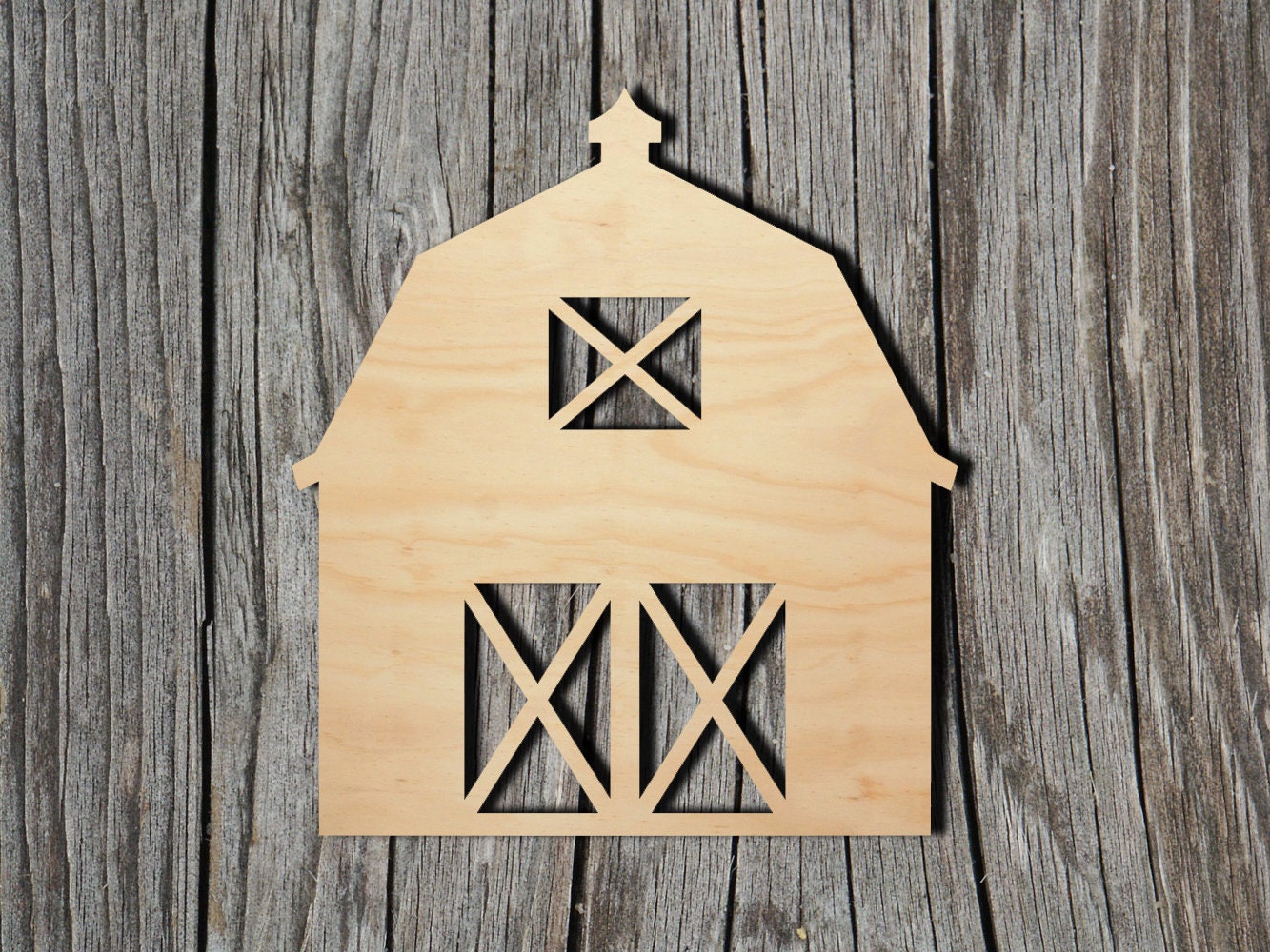 Barn - Laser Cut Unfinished Wood Cutout Shapes - Always Check Sizes and ...
