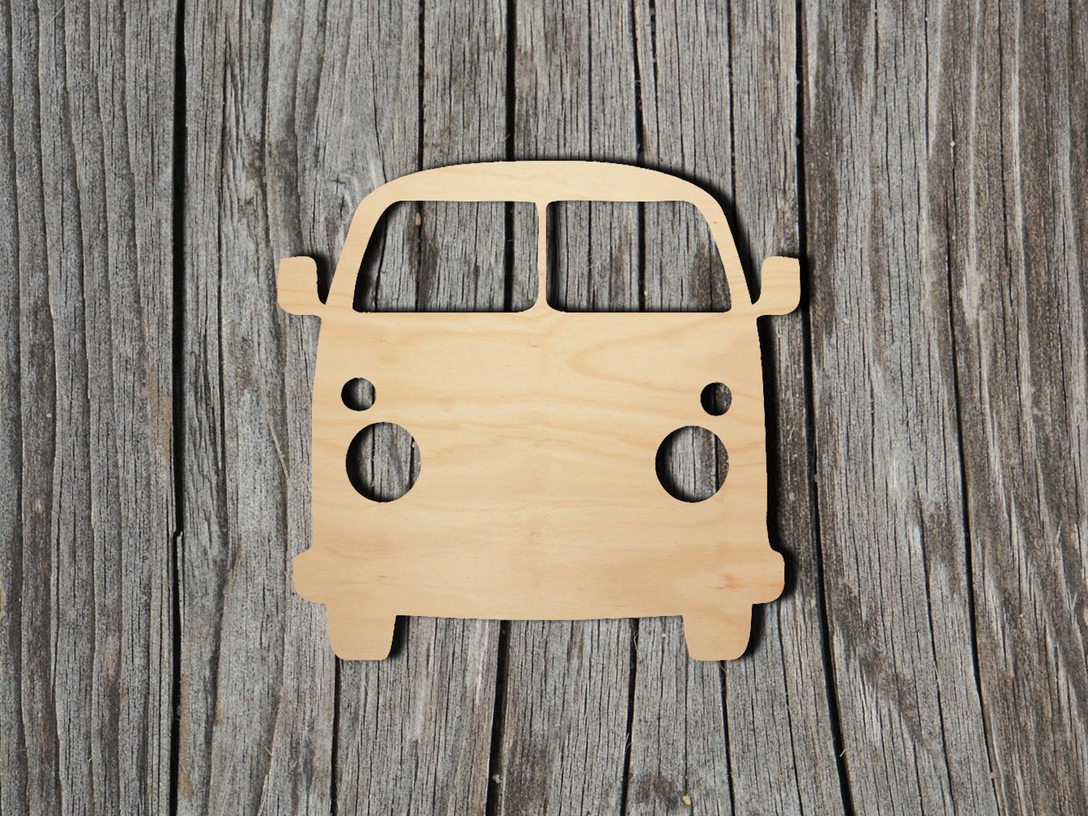 Van - Multiple Sizes - Laser Cut Unfinished Wood Cutout Shapes - Etsy