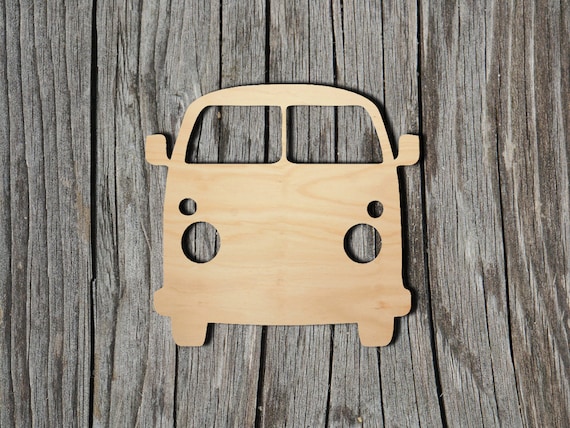 Van Multiple Sizes Laser Cut Unfinished Wood Cutout Shapes | Etsy