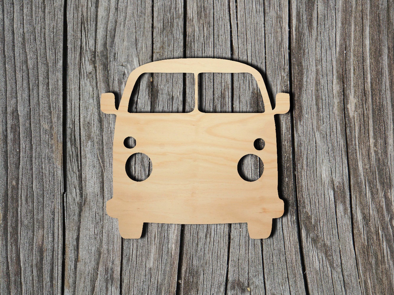 Van Multiple Sizes Laser Cut Unfinished Wood Cutout Shapes | Etsy