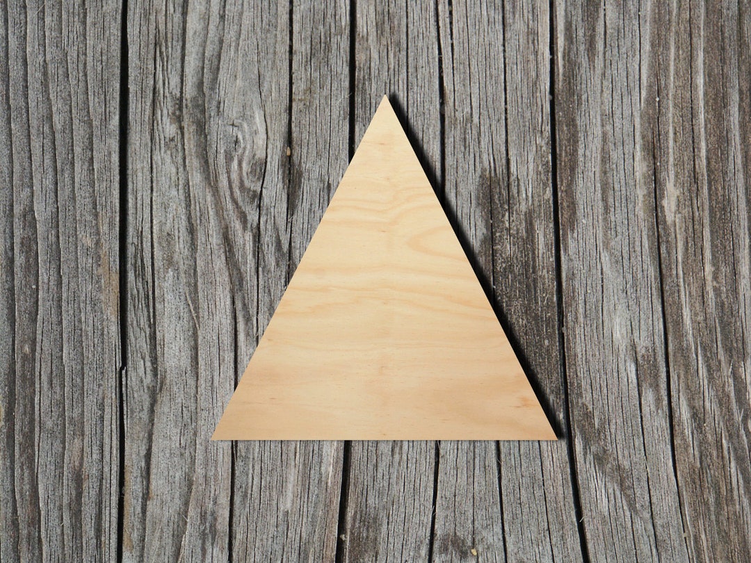 Triangle Shape - Laser Cut Unfinished Wood Cutout Shapes - Always Check ...