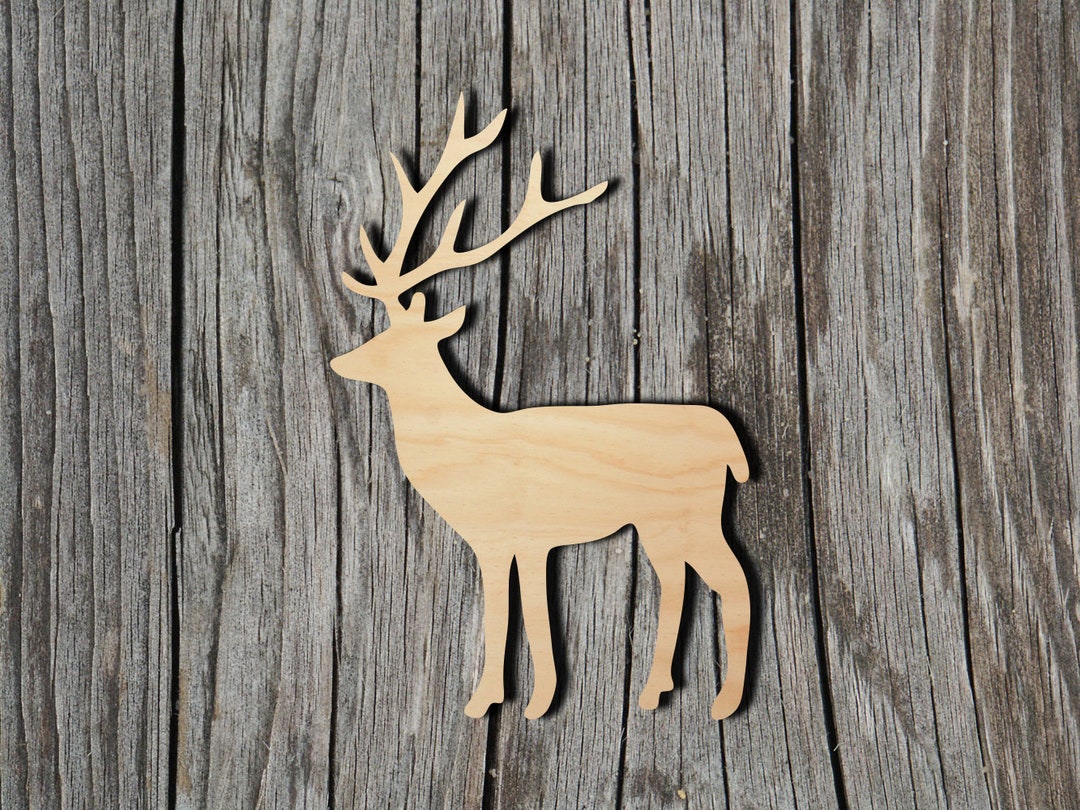 Deer Shape - Laser Cut Unfinished Wood Cutout Shapes - Always Check ...