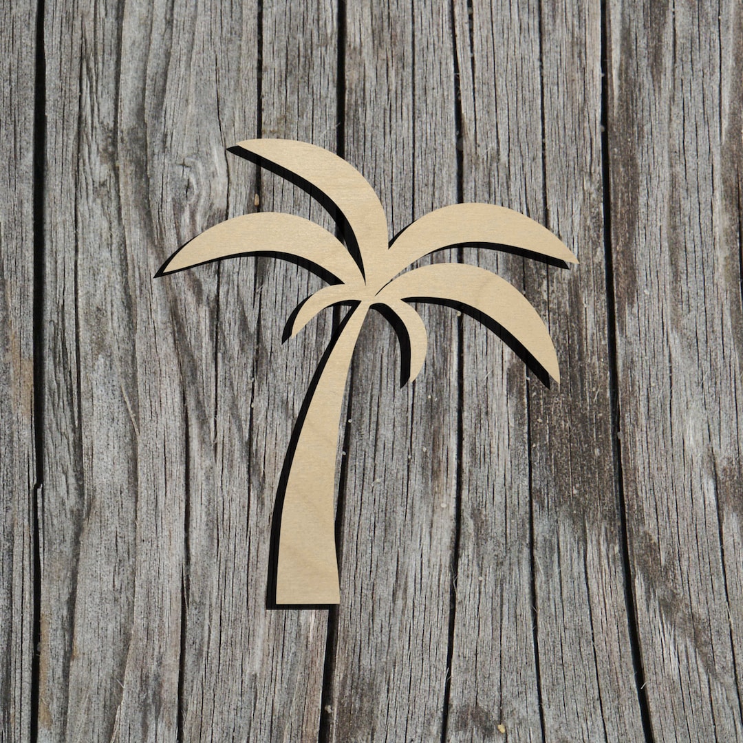 Palm Tree Shape - Laser Cut Unfinished Wood Cutout Shapes - Always ...