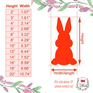 Easter Bunny - Laser Cut Unfinished Wood Cutout Shapes - Always Check ...