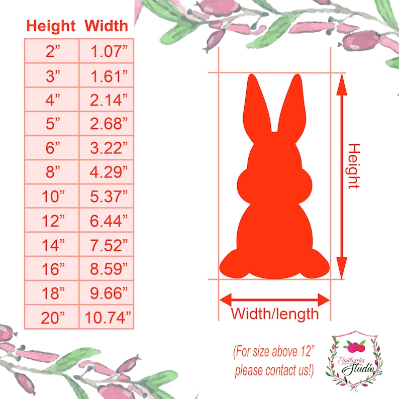 Easter Bunny - Laser Cut Unfinished Wood Cutout Shapes - Always Check ...