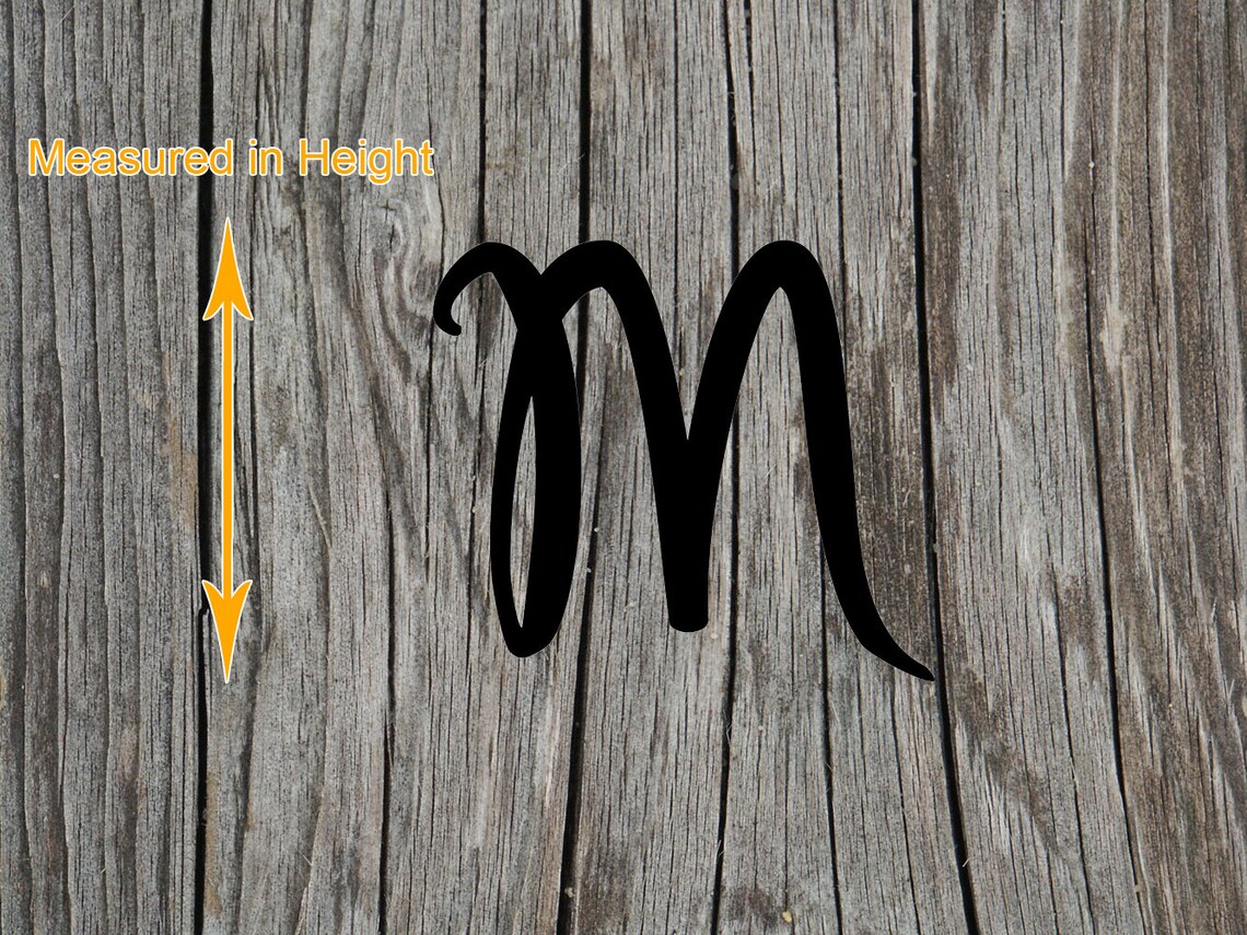 M Letter Disney Inspired Laser Cut Unfinished Wood | Etsy