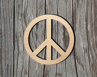Peace Sign 001 Wooden HQ Cutout for Crafting Home & Room - Etsy