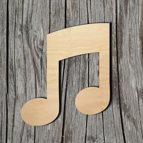 Music Note Laser Cut Unfinished Wood Cutout Shapes Always - Etsy