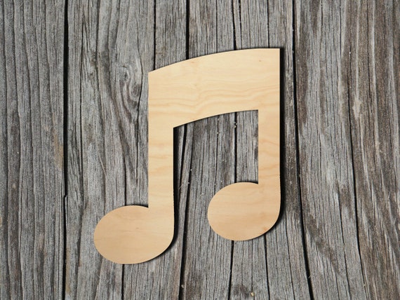 Music Note Laser Cut Unfinished Wood Cutout Shapes Always - Etsy
