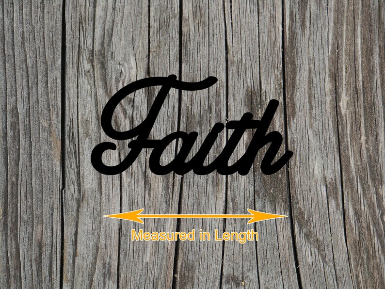 Faith Wood Sign Laser Cut Unfinished Wood Cutout Shapes - Etsy