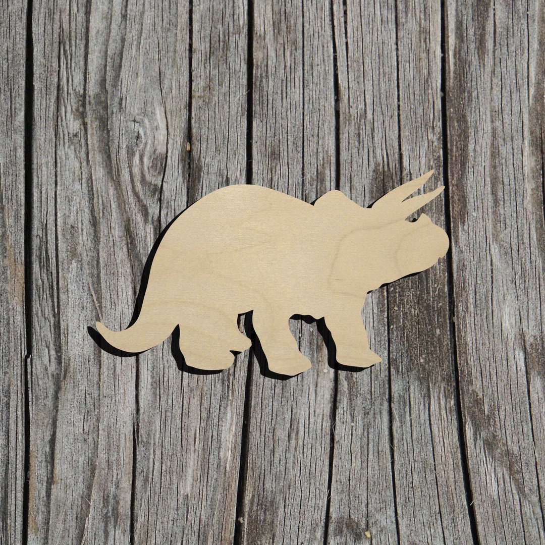 Dinosaur Shape - Laser Cut Unfinished Wood Cutout Shapes - Always Check ...