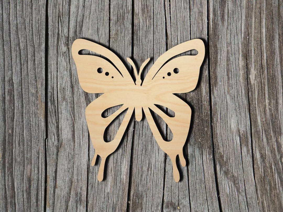 Butterfly Shape - Laser Cut Unfinished Wood Cutout Shapes - Always ...