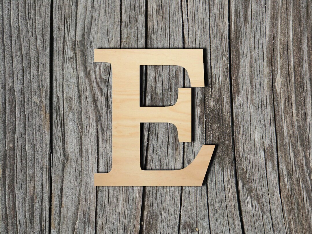 Greek Epsilon Letter - Laser Cut Unfinished Wood Cutout Shapes - Always ...