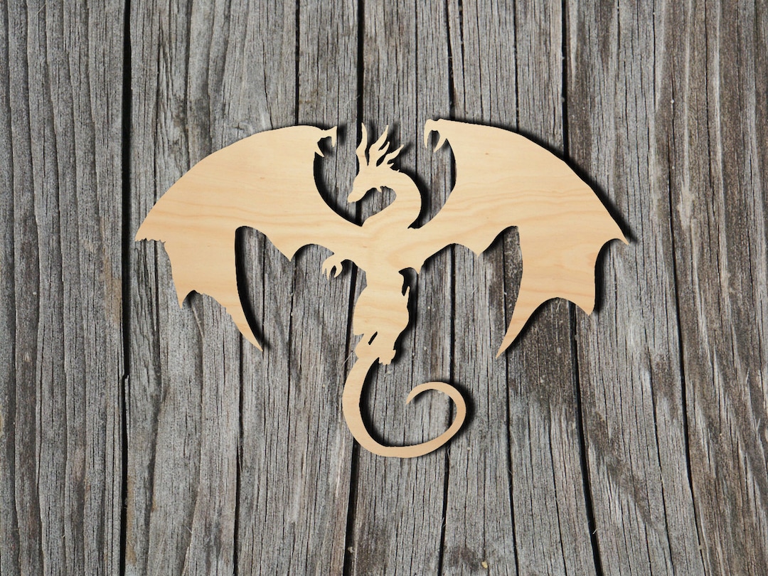 Dragon Shape - Laser Cut Unfinished Wood Cutout Shapes - Always Check ...