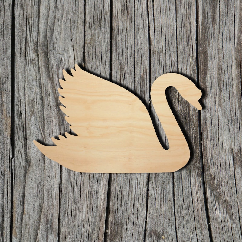 Wood Swans - Etsy