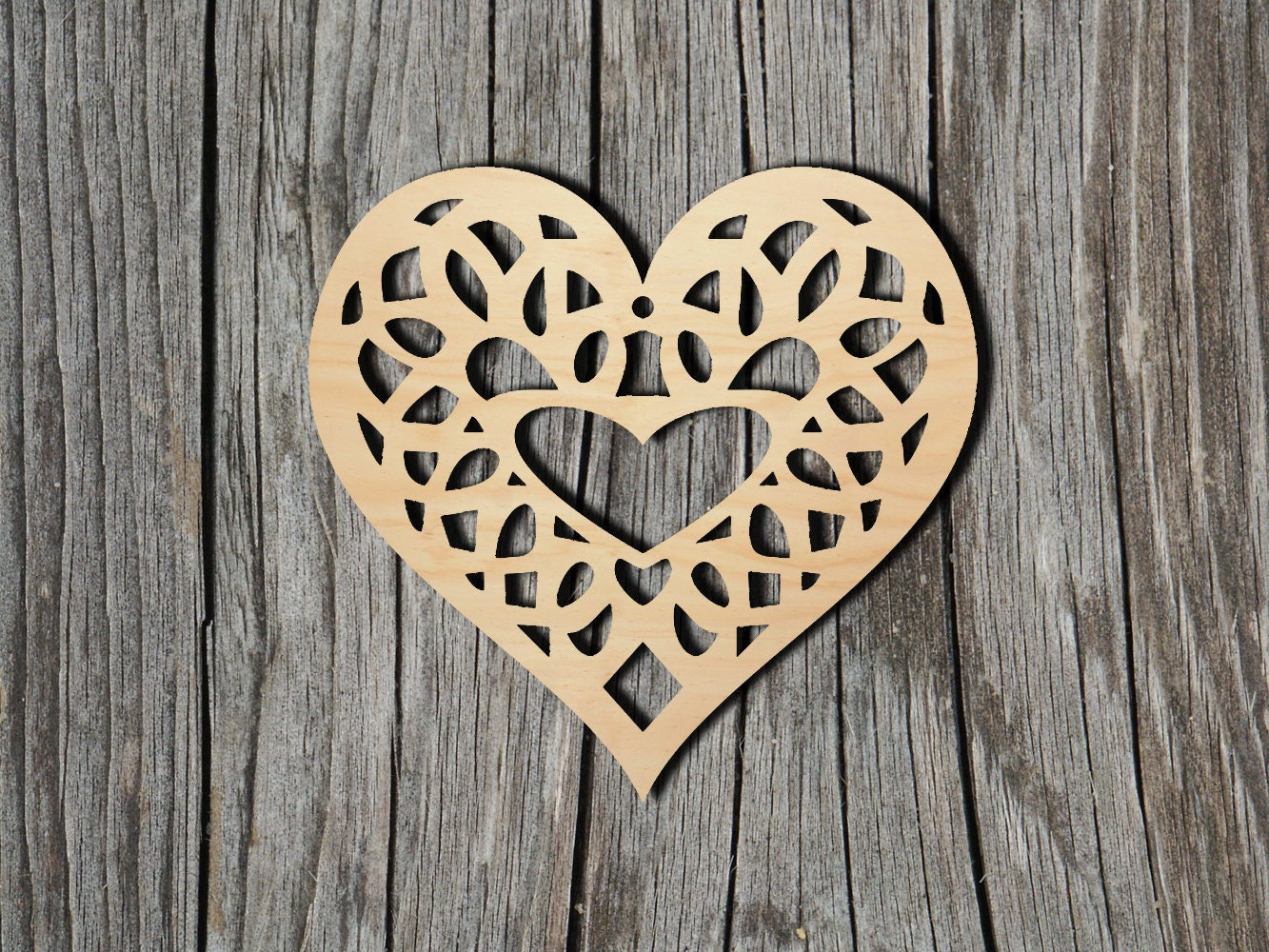 Heart Shape Laser Cut Unfinished Wood Cutout Shapes Always - Etsy