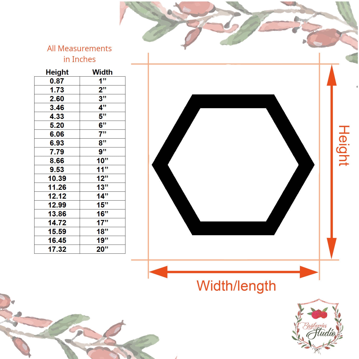 Hexagon Frame Shape - Laser Cut Unfinished Wood Cutout Shapes - Always ...
