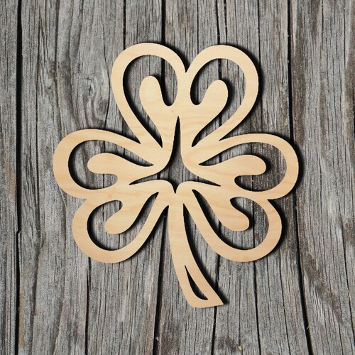 Clover Shape Laser Cut Unfinished Wood Cutout Shapes - Etsy