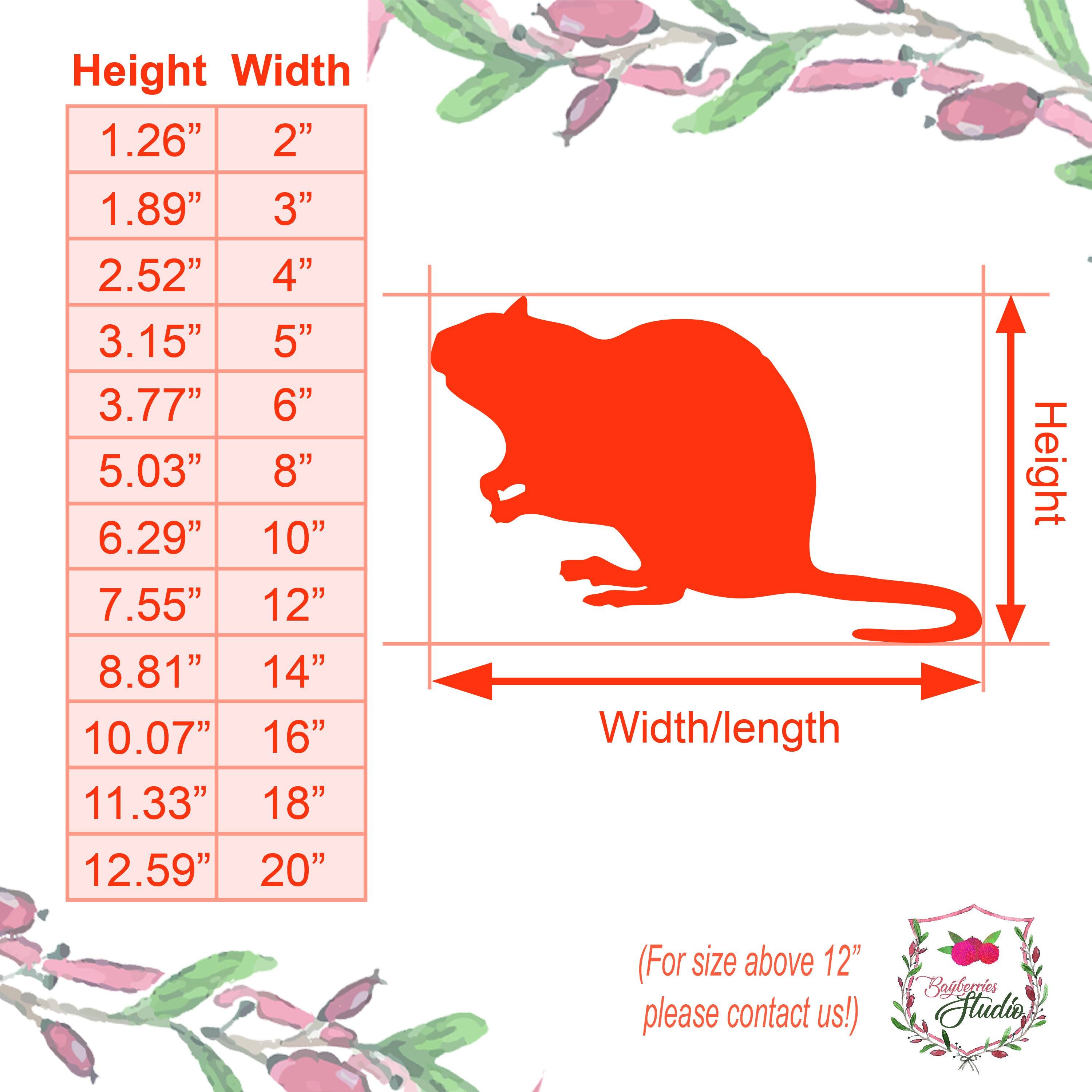 Rat Shape Laser Cut Unfinished Wood Cutout Shapes Always - Etsy