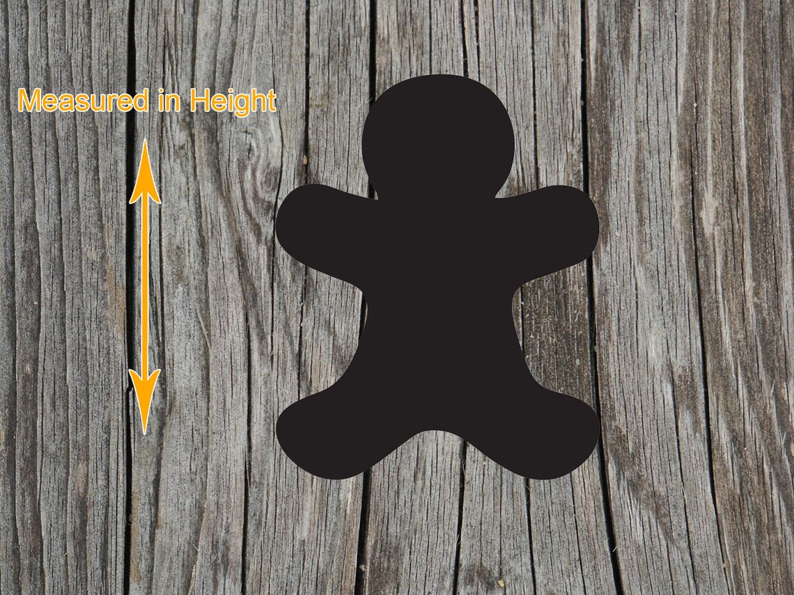 Gingerbread Man Laser Cut Unfinished Wood Cutout Shapes | Etsy