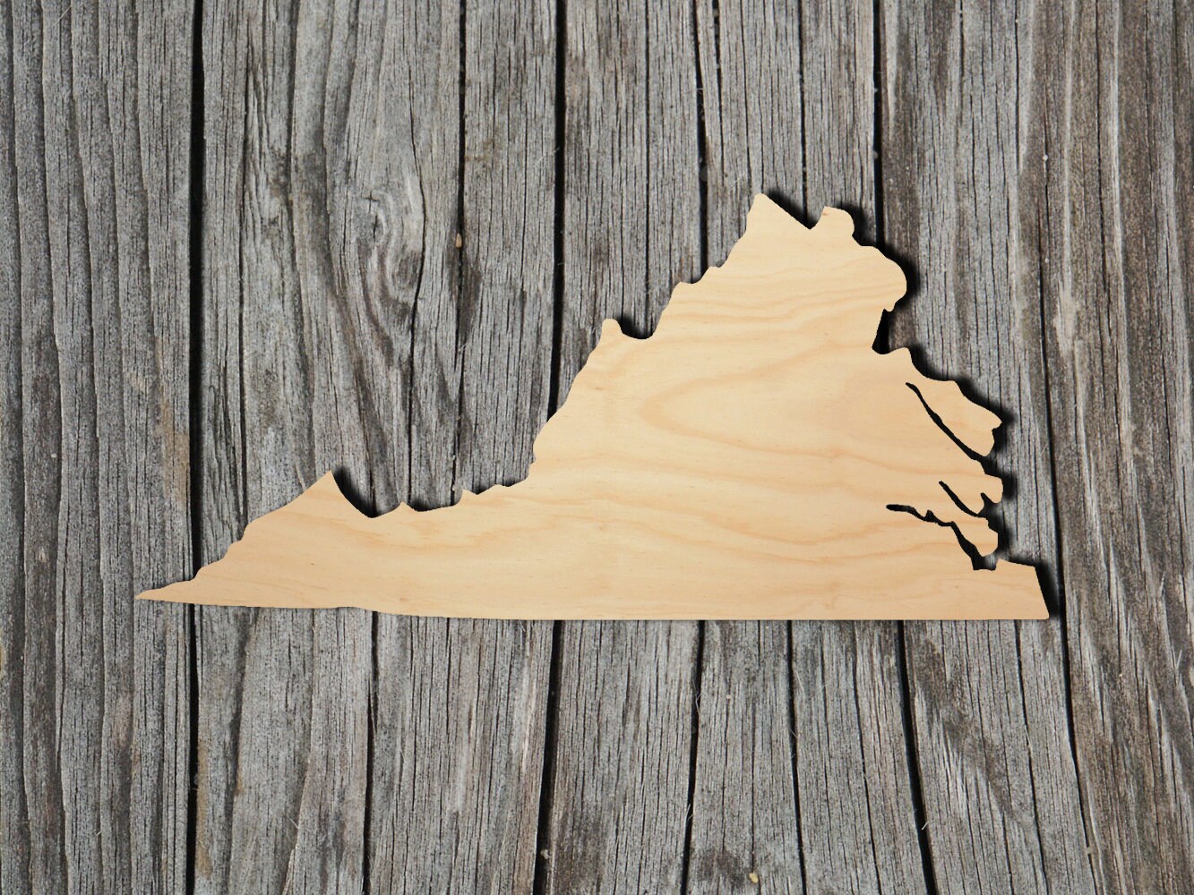 Virginia State Laser Cut Unfinished Wood Cutout Shapes - Etsy
