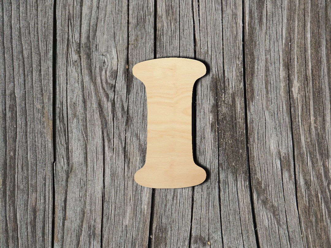 I - Upper Case - Letter - Type 1 - Laser Cut Unfinished Wood Cutout ...