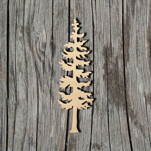 Tree Multiple Sizes Laser Cut Unfinished Wood Cutout - Etsy
