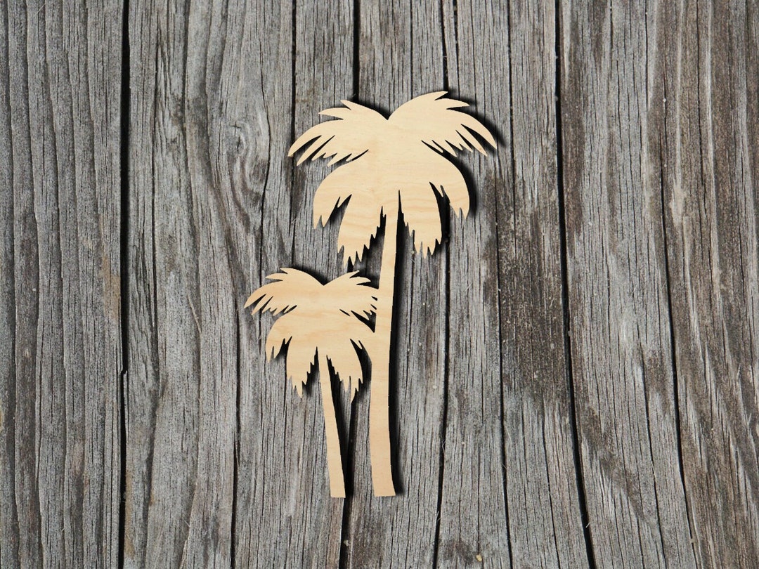 Palm Tree Shape - Laser Cut Unfinished Wood Cutout Shapes - Always ...