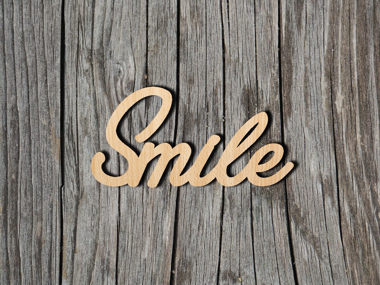 Smile Wood Sign Laser Cut Unfinished Wood Cutout Shapes - Etsy