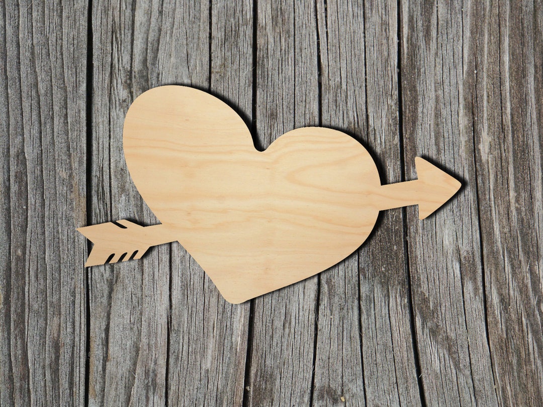 Heart Shape - Multiple Sizes - Laser Cut Unfinished Wood Cutout Shapes ...