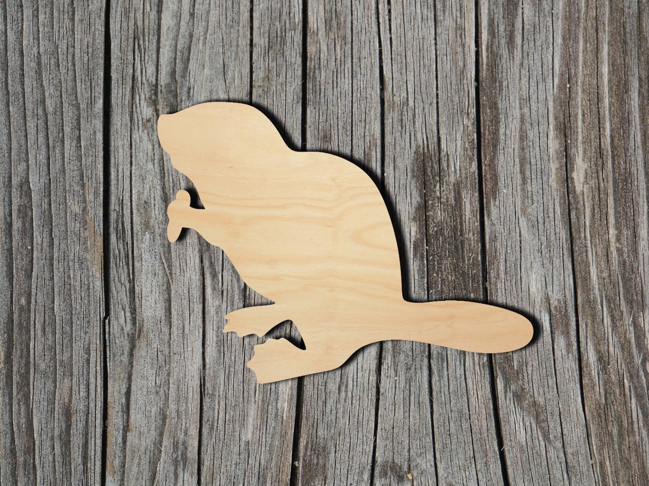 Beaver Wildlife Laser Cut Unfinished Wood Cutout Shapes - Etsy