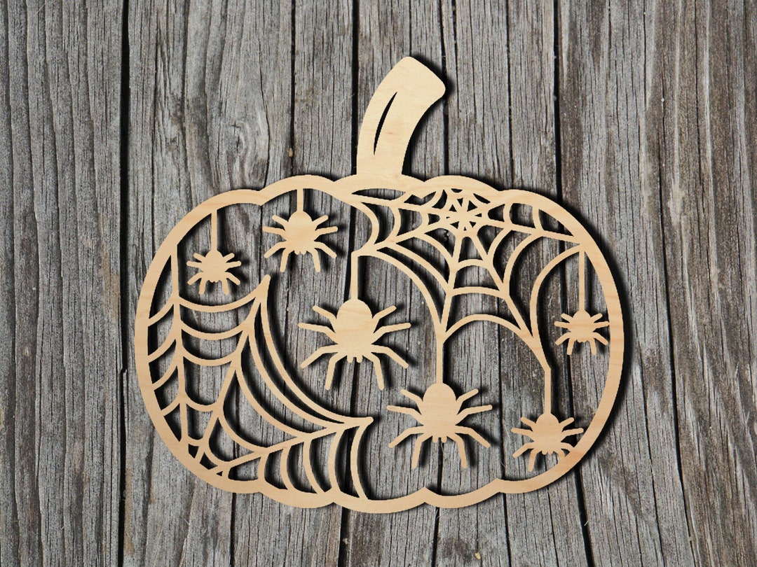 Halloween Pumpkin - Laser Cut Unfinished Wood Cutout Shapes - Always ...