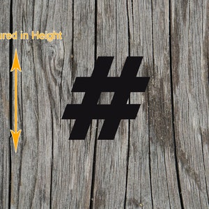 Hashtag Symbol - Laser Cut Unfinished Wood Cutout Shapes - Always Check ...