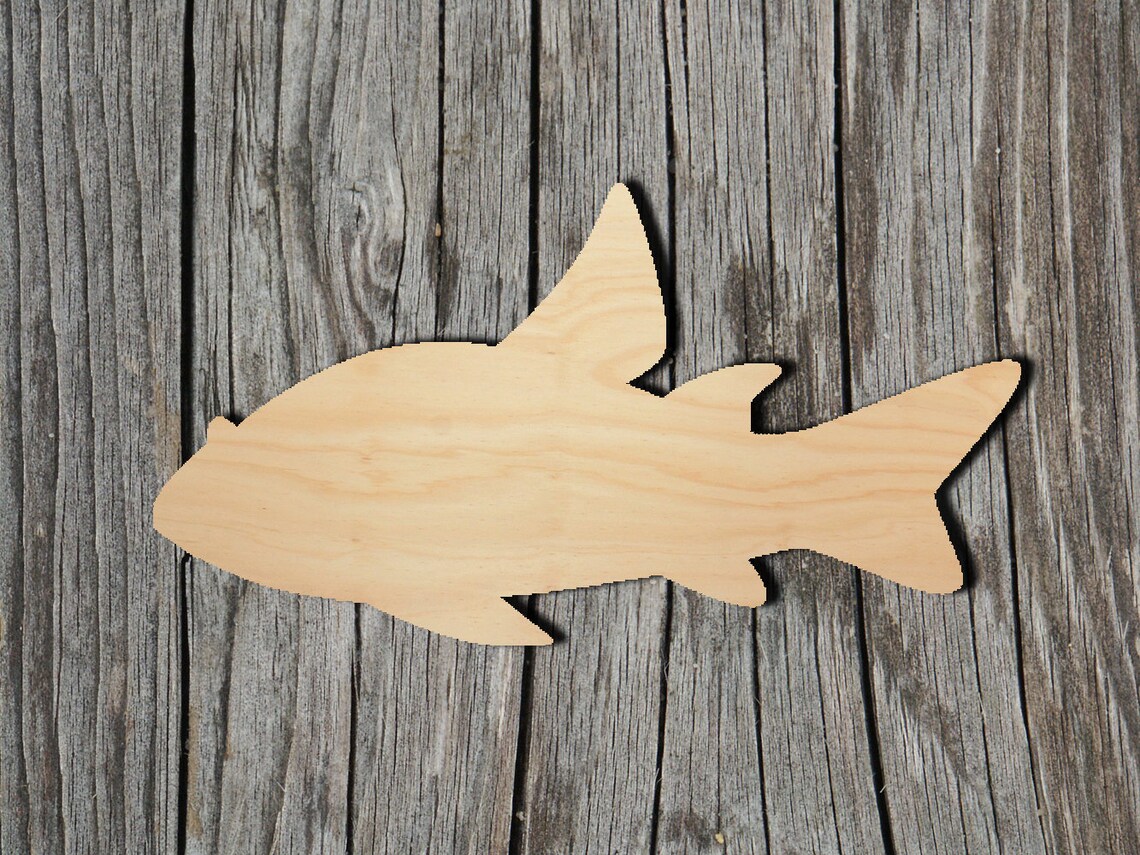 Fish Shape Laser Cut Unfinished Wood Cutout Shapes Always - Etsy