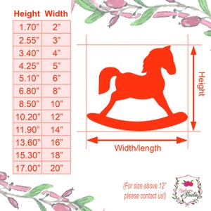 Rocking Horse Shape - Multiple Sizes - Laser Cut Unfinished Wood Cutout ...