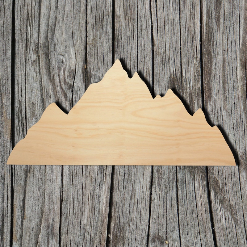 Mountain Cut Out - Etsy