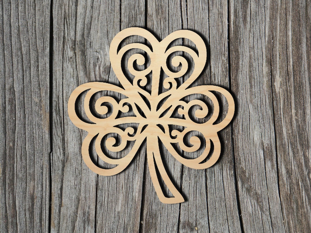Clover Shape - Laser Cut Unfinished Wood Cutout Shapes - Always Check ...