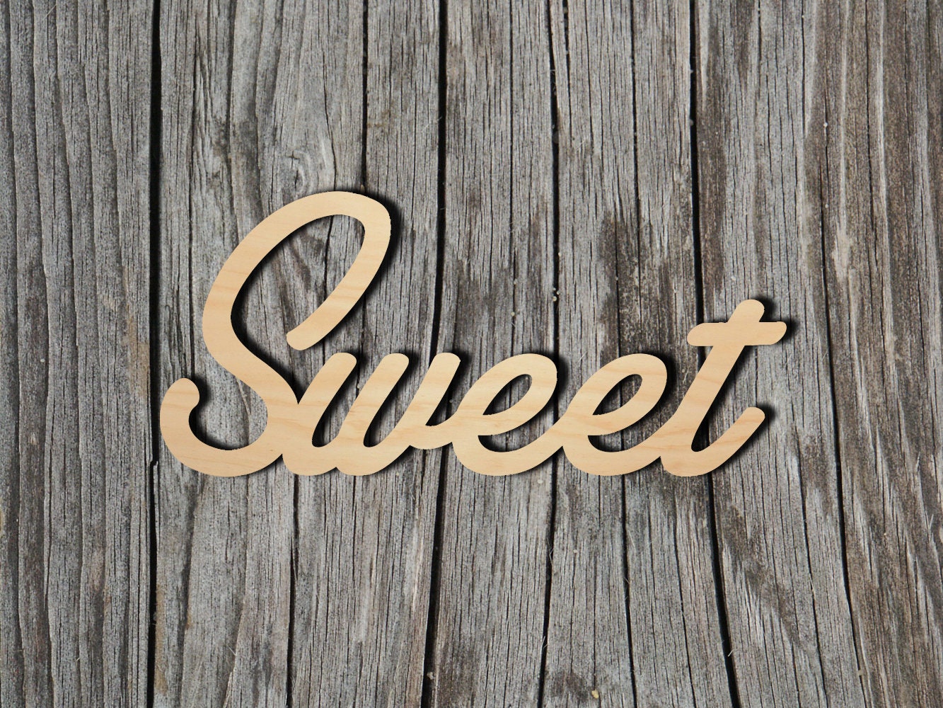 Sweet Wood Sign - Multiple Sizes - Laser Cut Unfinished Wood Cutout ...
