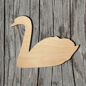 Swan Shape - Laser Cut Unfinished Wood Cutout Shapes - Always Check ...