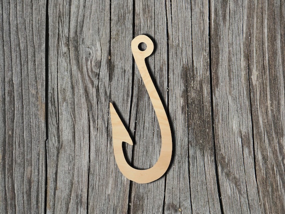 Hook Laser Cut Unfinished Wood Cutout Shapes Always Check - Etsy