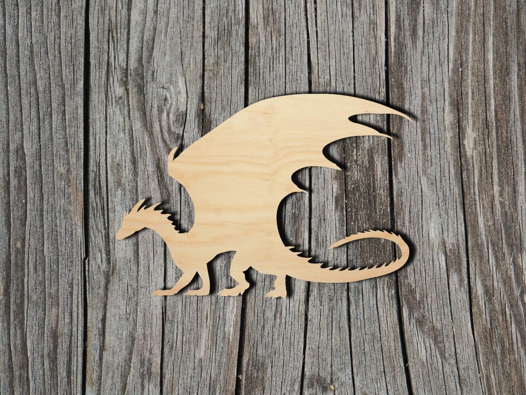 Dragon Shape - Laser Cut Unfinished Wood Cutout Shapes - Always Check ...