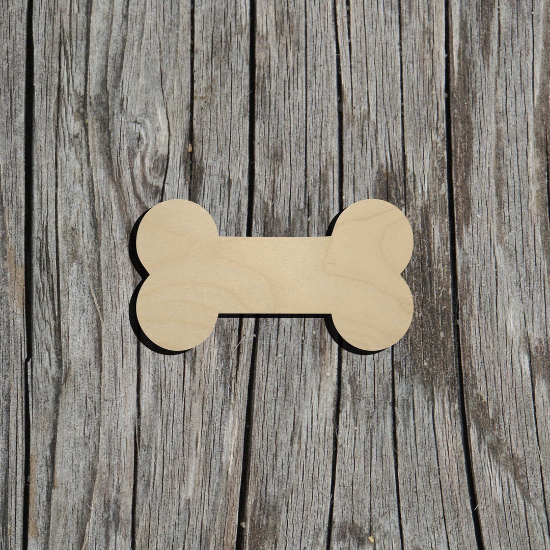 Dog Bone Shape - Laser Cut Unfinished Wood Cutout Shapes - Always Check ...