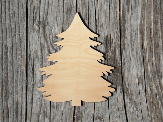 Pine Tree Laser Cut Unfinished Wood Cutout Shapes Always | Etsy