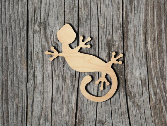 Lizard Laser Cut Unfinished Wood Cutout Shapes Always | Etsy